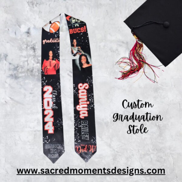 Custom Graduation Stole - Etsy