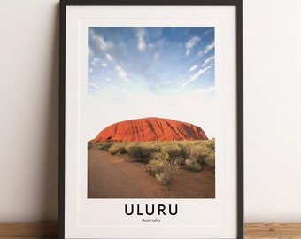 Uluru Travel Poster - Etsy