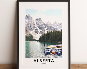 Travel Alberta Poster - Etsy