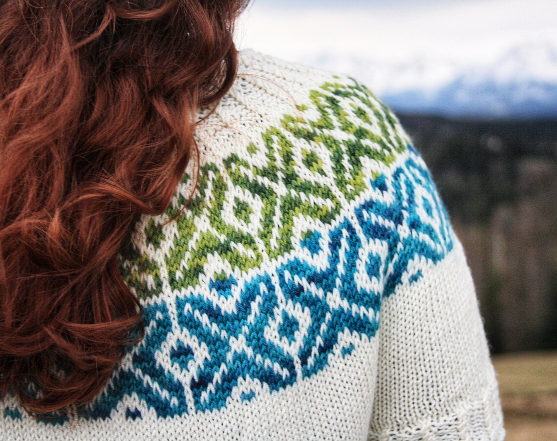 Tee Knitting Pattern: Top-down Seamless Pullover, Yoke Sweater (PDF ...