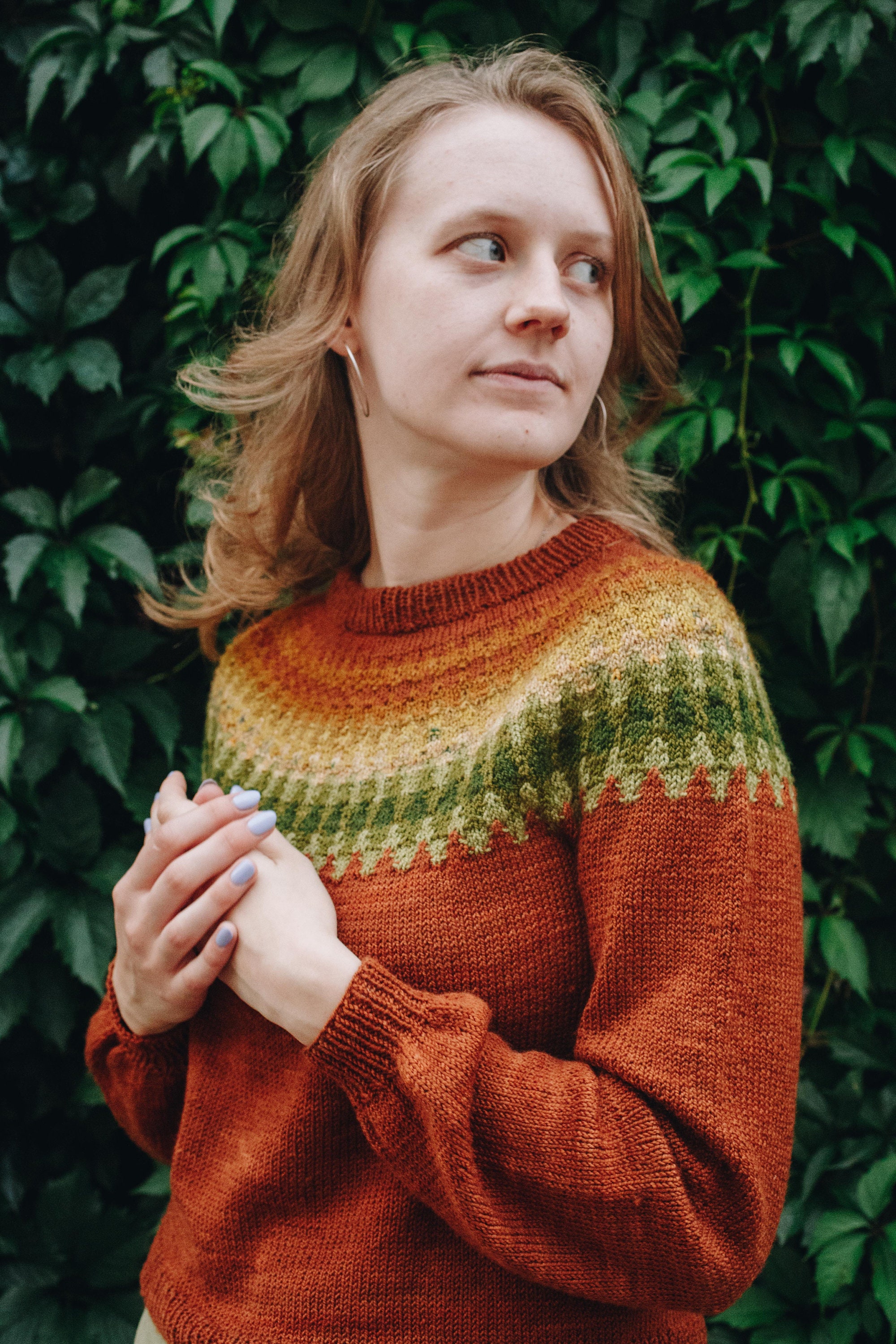 Pullover Knitting Pattern: Bohus Top Down Knit, Womens Colourwork (PDF ...