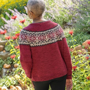 KNITTING PATTERN - Stjerne Colorwork Yoke Sweater, Pullover Pattern ...