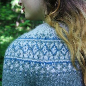 Colorwork Sweater Knitting Pattern: Top-down Seamless Knit, Stranded ...
