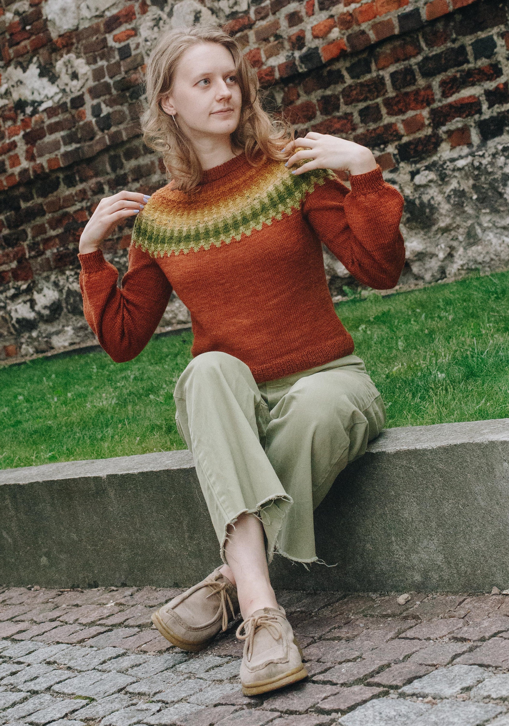 Pullover Knitting Pattern: Bohus Top Down Knit, Womens Colourwork (PDF ...