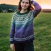 Sweater KNITTING PATTERN - Fair Isle Norwegian Stranded Colorwork Yoke ...