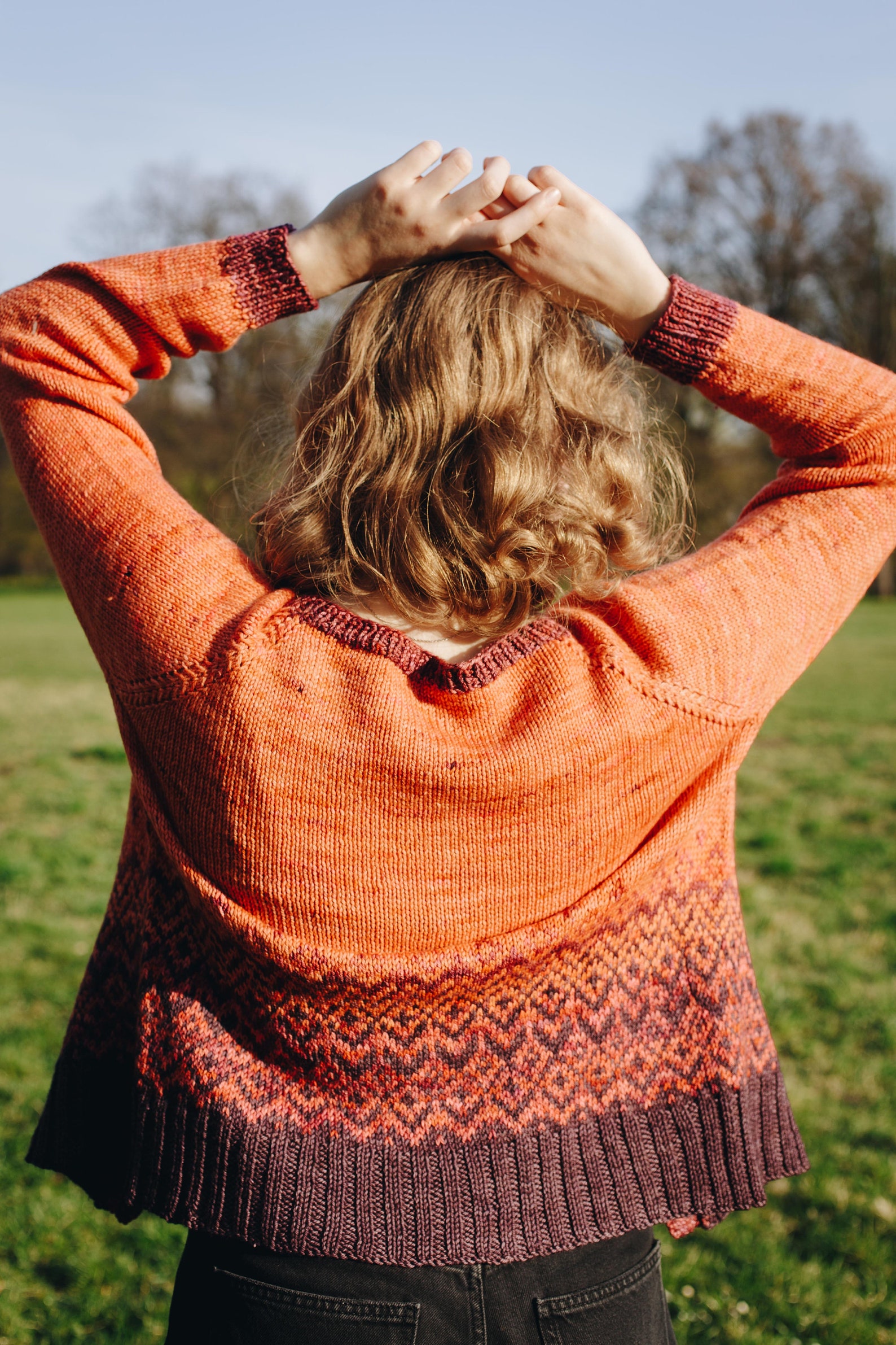 Colorwork Yoke Cardigan Knitting Pattern: Raglan Sweater (PDF Download ...