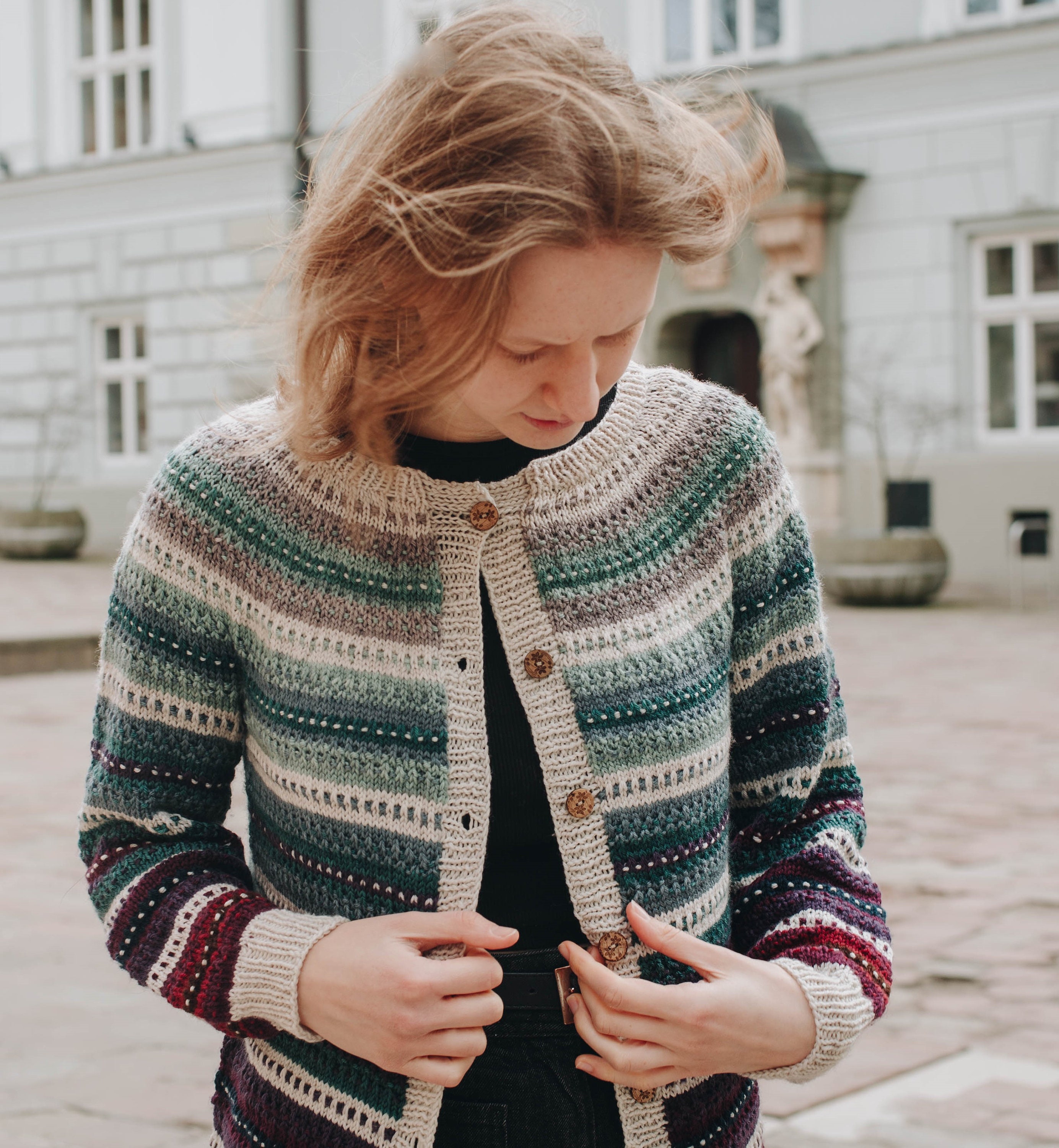 Cardigan Knitting Pattern - Colorwork Slip Stitch Sweater - PDF - Etsy