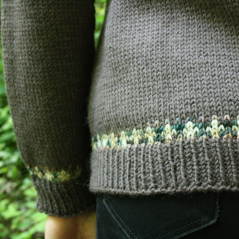 Fair Isle Knitting Pattern: Stranded Colourwork Knit, Top Down Yoke ...