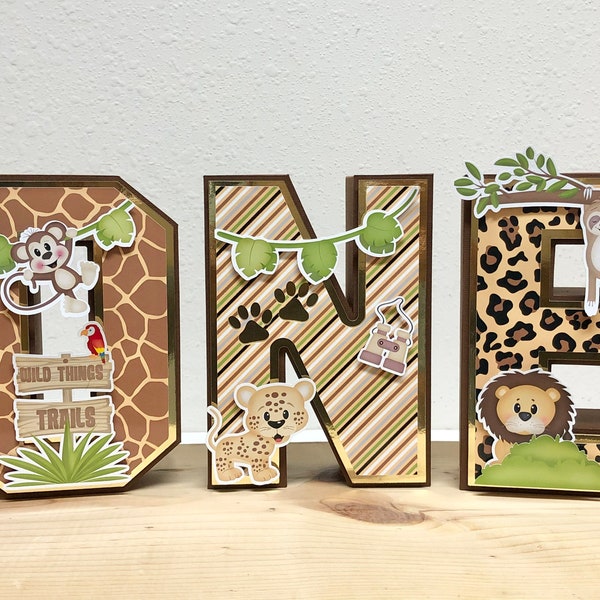 Safari Letters - Etsy