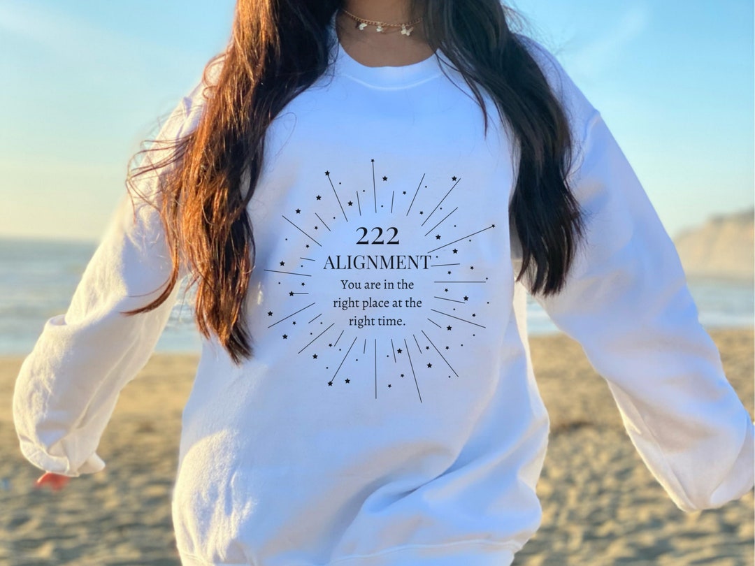 222 Angel Number Sweatshirt, Aesthetic Sweatshirt, Trendy Oversized ...