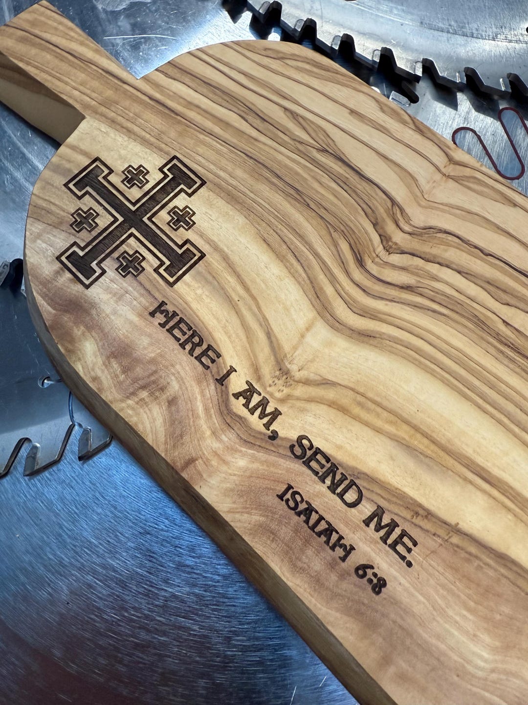 Crusader Charcuterie Board, Deus Vult Cheese Board. Bible Verse - Here ...