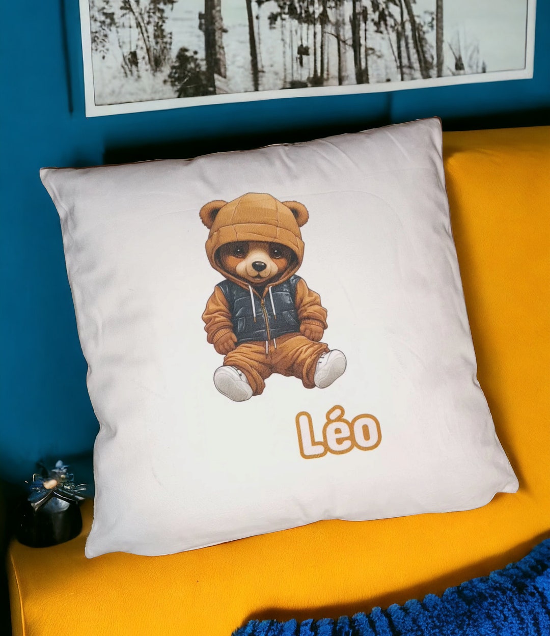 Personalized Bear Cushion - Etsy