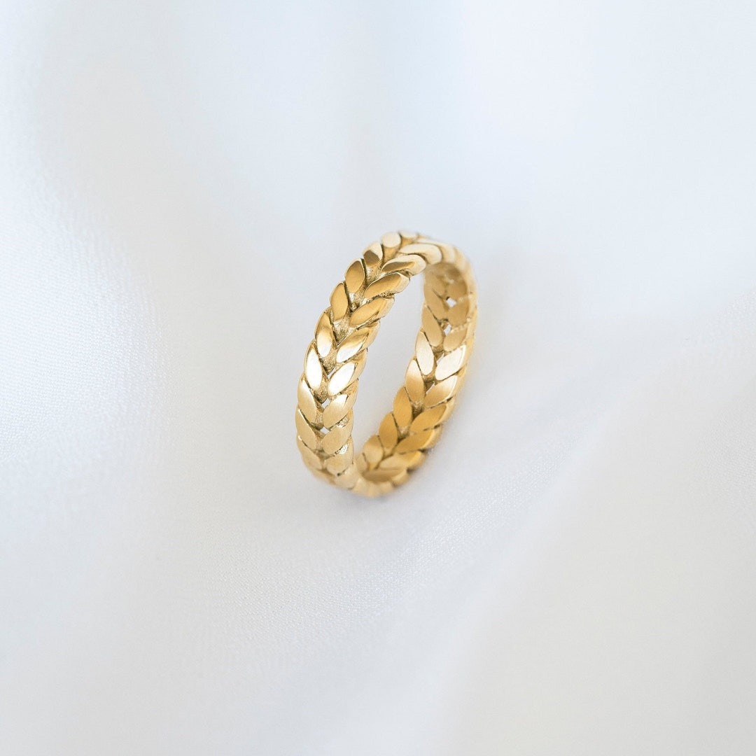 Laurel Ring Laurel Leaf Ring Gold Laurel Ring Waterproof - Etsy