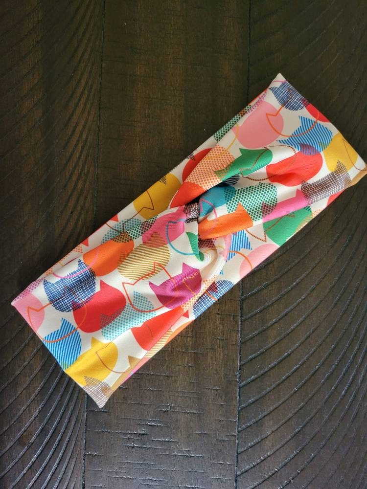 Cats Turban Twisted Headbands - Etsy