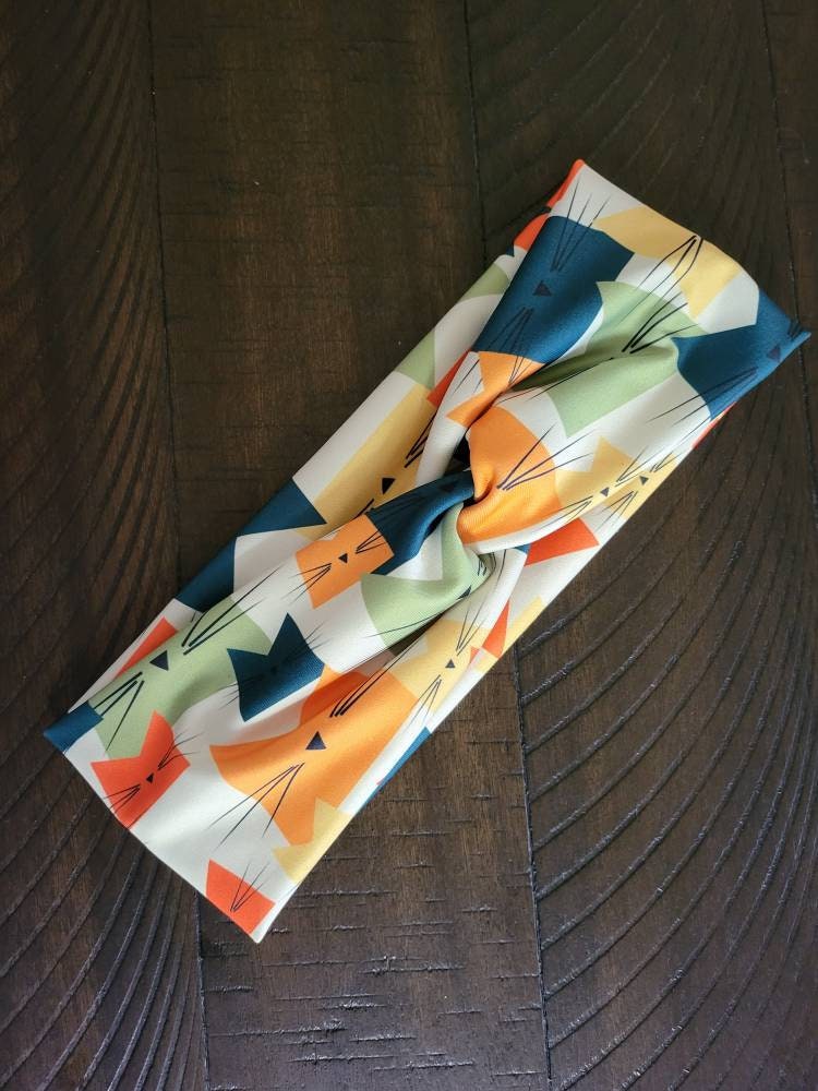 Cats Turban Twisted Headbands - Etsy