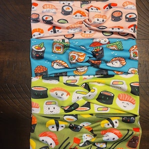 Kawaii Sushi Twisted Headbands - Etsy