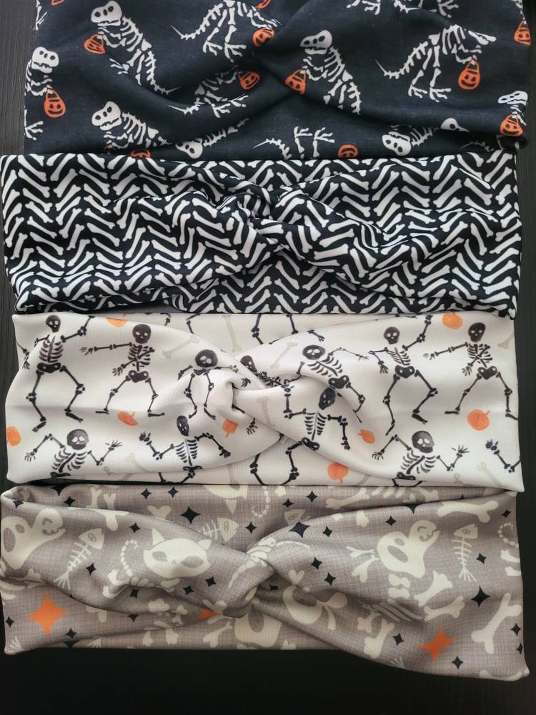 Halloween Bones Twisted Headband - Etsy