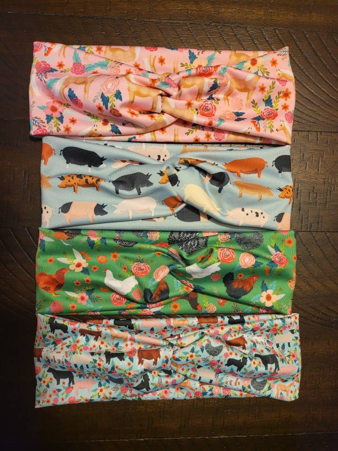 Farm Animals Twisted Headbands - Etsy