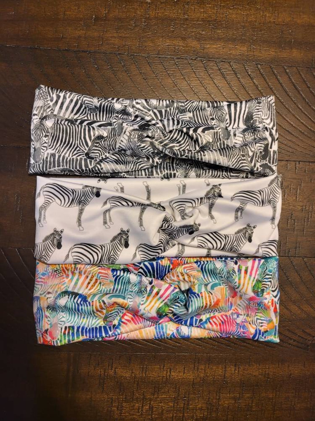 Zebra Twisted Headbands - Etsy