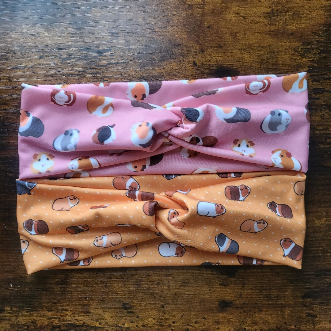 Jersey Knit Guinea Pig Twisted Headbands - Etsy