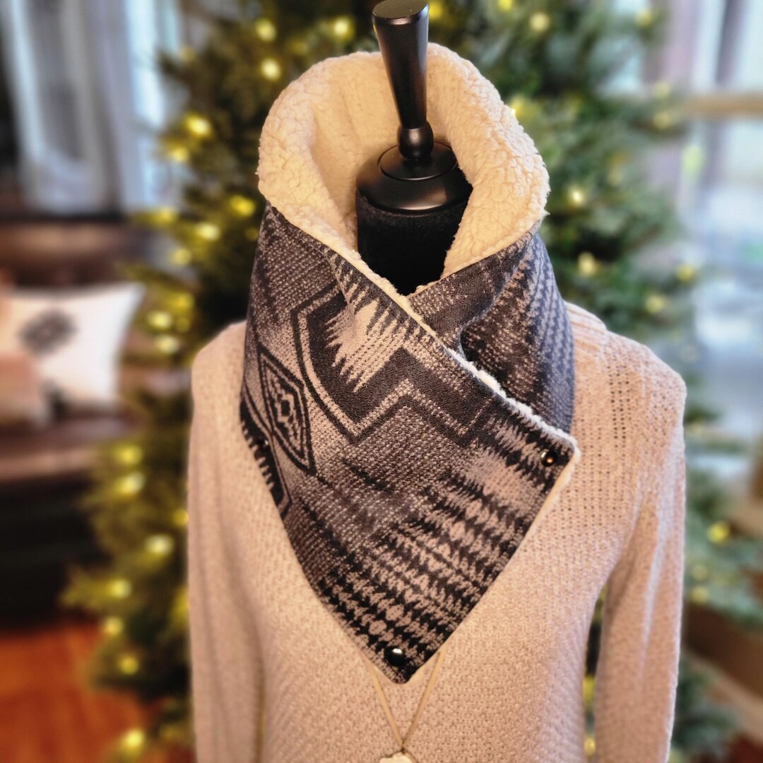 Wool Neck Cowl, Neck Warmer, Wool Neck Scarf, Wild Rag - Etsy