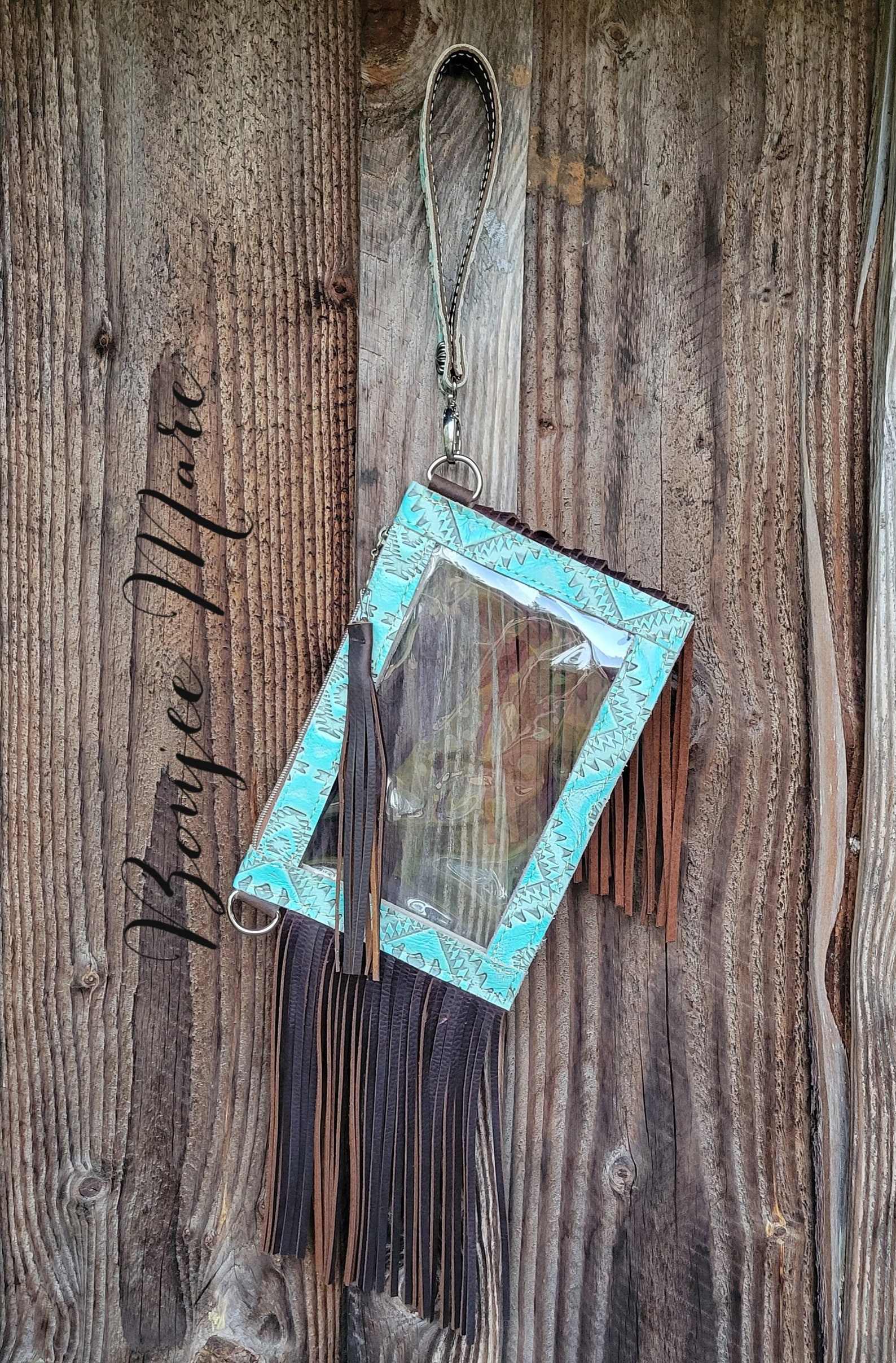 Western Clear Purse With Fringe sm - Etsy