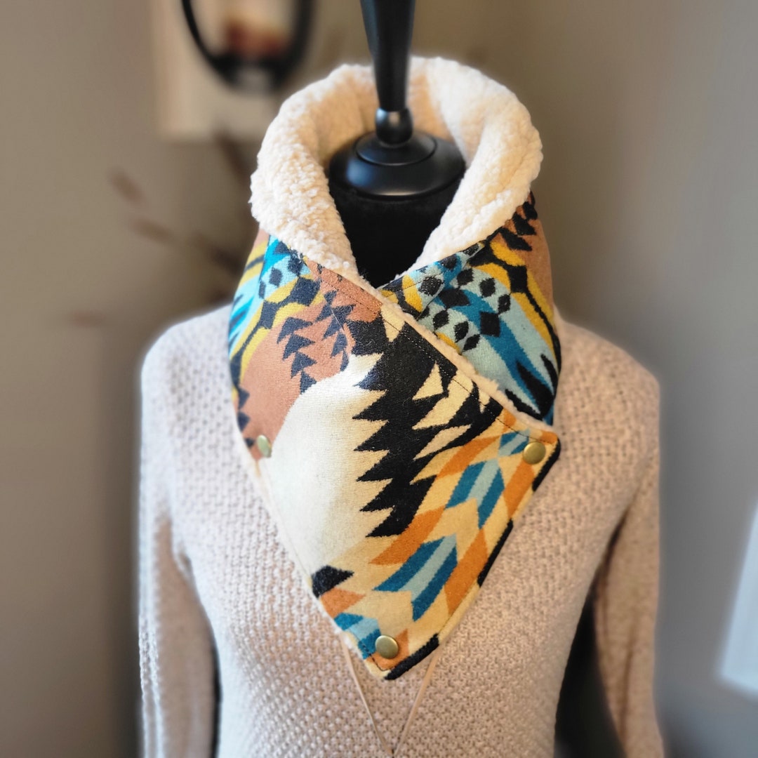 Wool Neck Cowl, Neck Warmer, Wool Neck Scarf, Wild Rag - Etsy