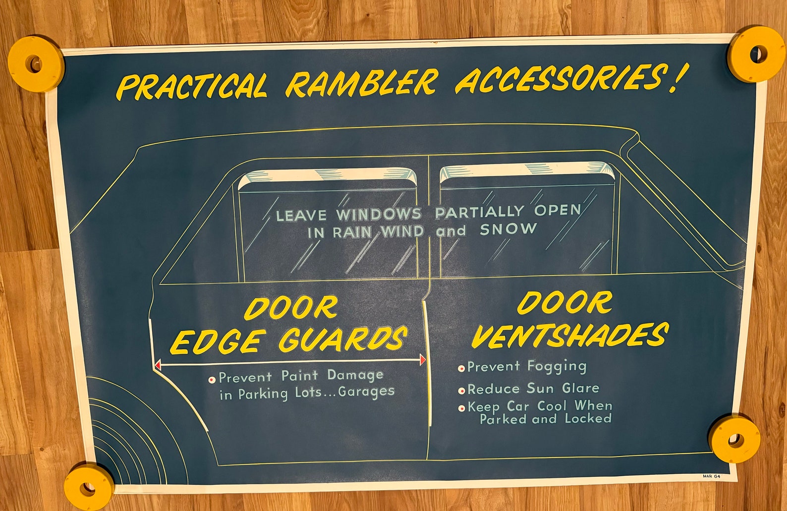 Vintage 1960’s AMC Rambler Dealership Automotive Service Posters | SOLD ...