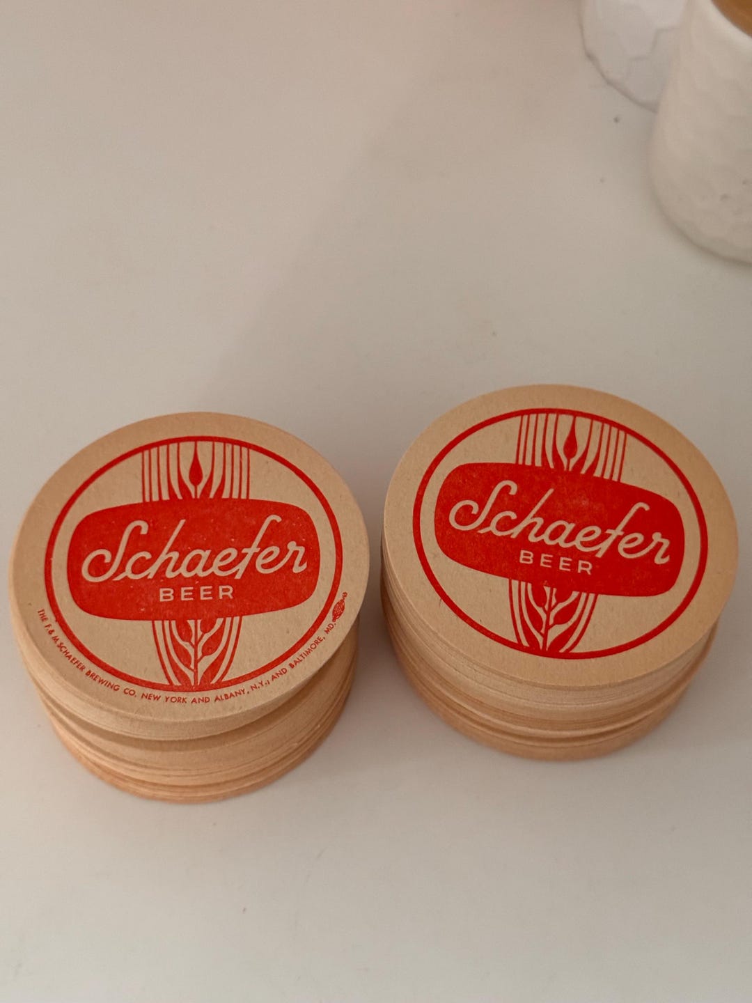 Vintage Shaefer Beer Paper Bar Coasters - SOLD INDIVIDUALLY - Etsy