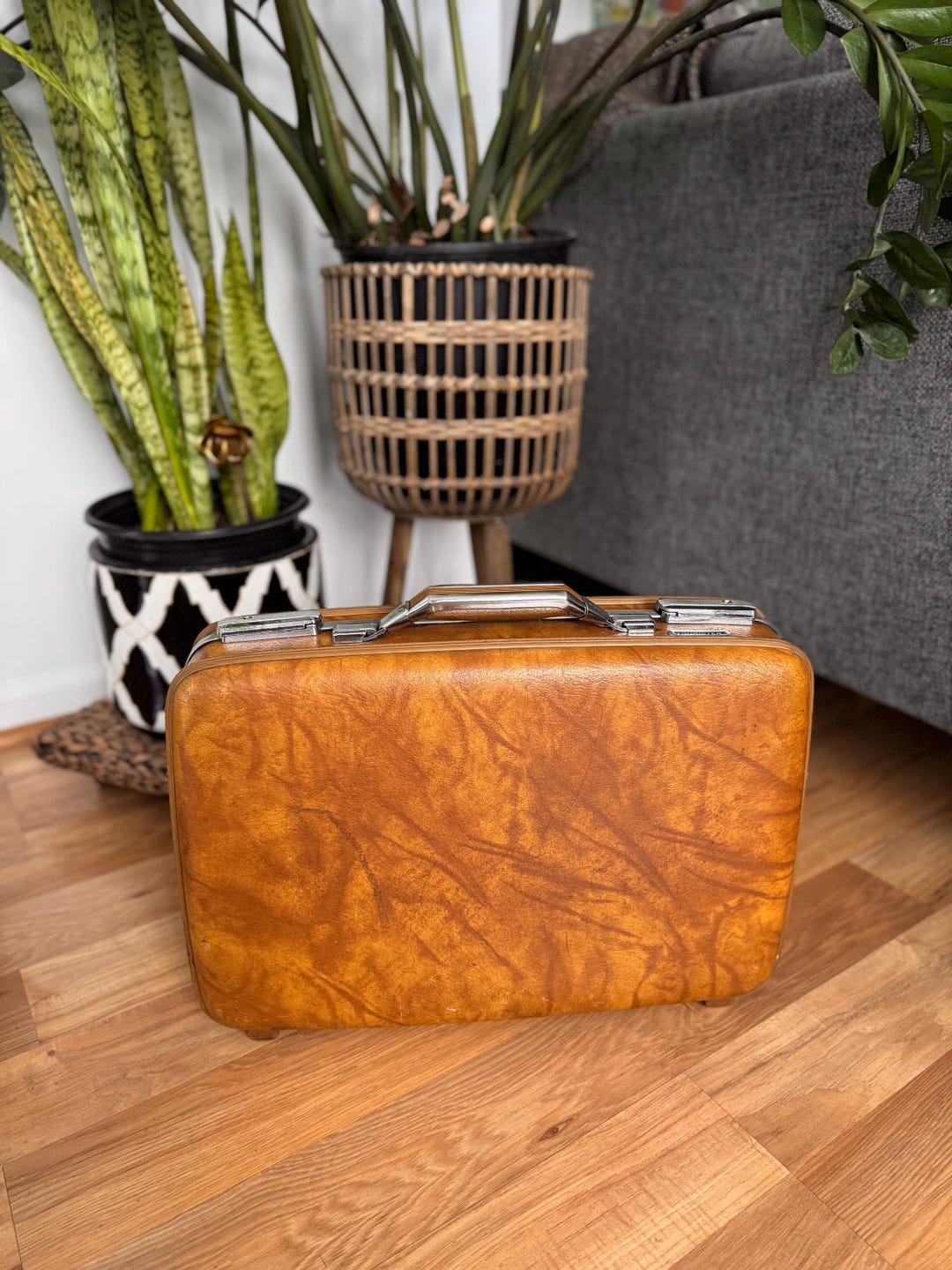 Vintage Brown Marbled Retro American Tourister Hard Case Briefcase - Etsy