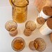 Vintage Amber Libby Artica Tumblers & Pitcher - Etsy