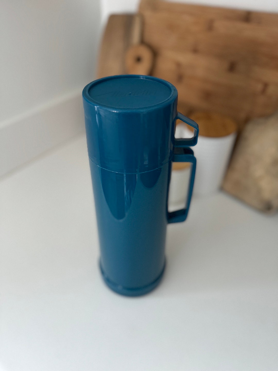 Vintage Tall Blue Aladdin Insulated Thermos - Etsy