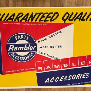 Vintage 1960- 1966 American Motors Corporation (AMC) Rambler Dealership ...