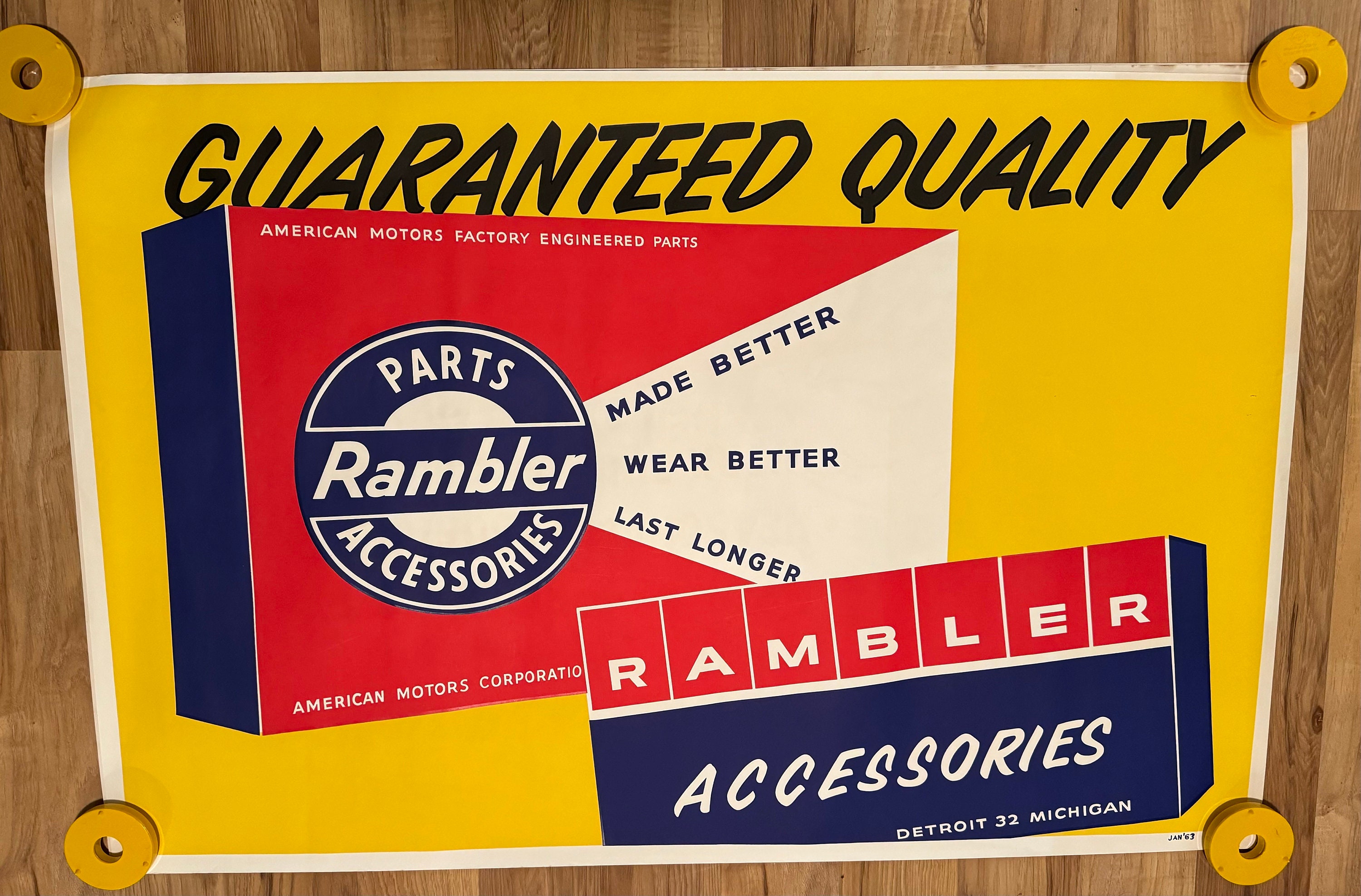 Vintage 1960- 1966 American Motors Corporation (AMC) Rambler Dealership ...