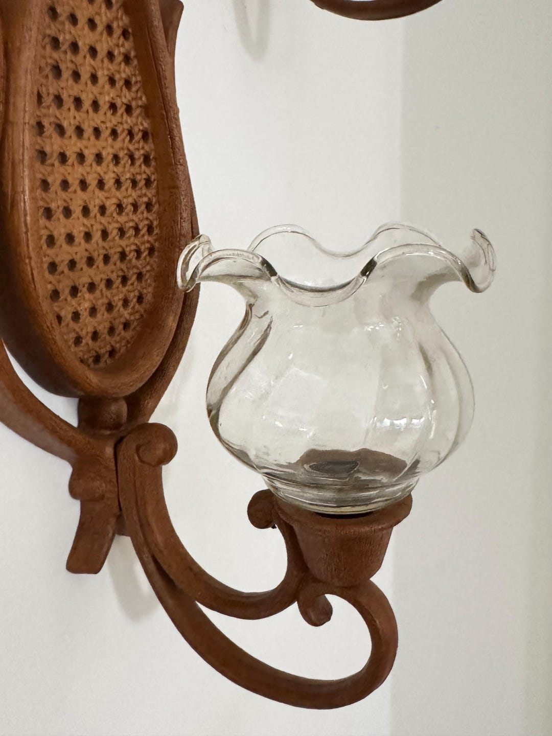 Vintage Ruffled Votive Glass Candle Holder Inserts - Set of 2 - Etsy