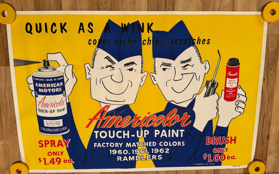 Vintage 1960’s AMC Rambler Dealership Automotive Service Posters | SOLD ...