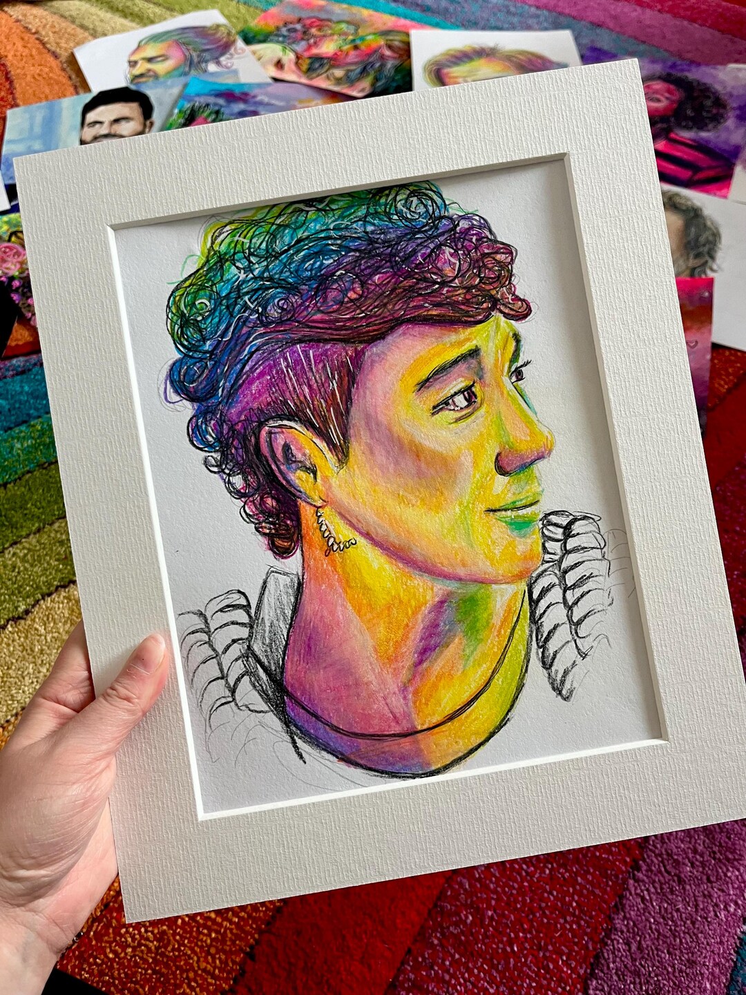 Original OFMD Jim Pencil Drawing - Etsy