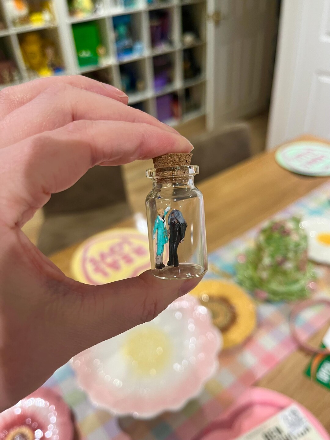 OFMD Miniature Ed and Stede in a Bottle - Etsy