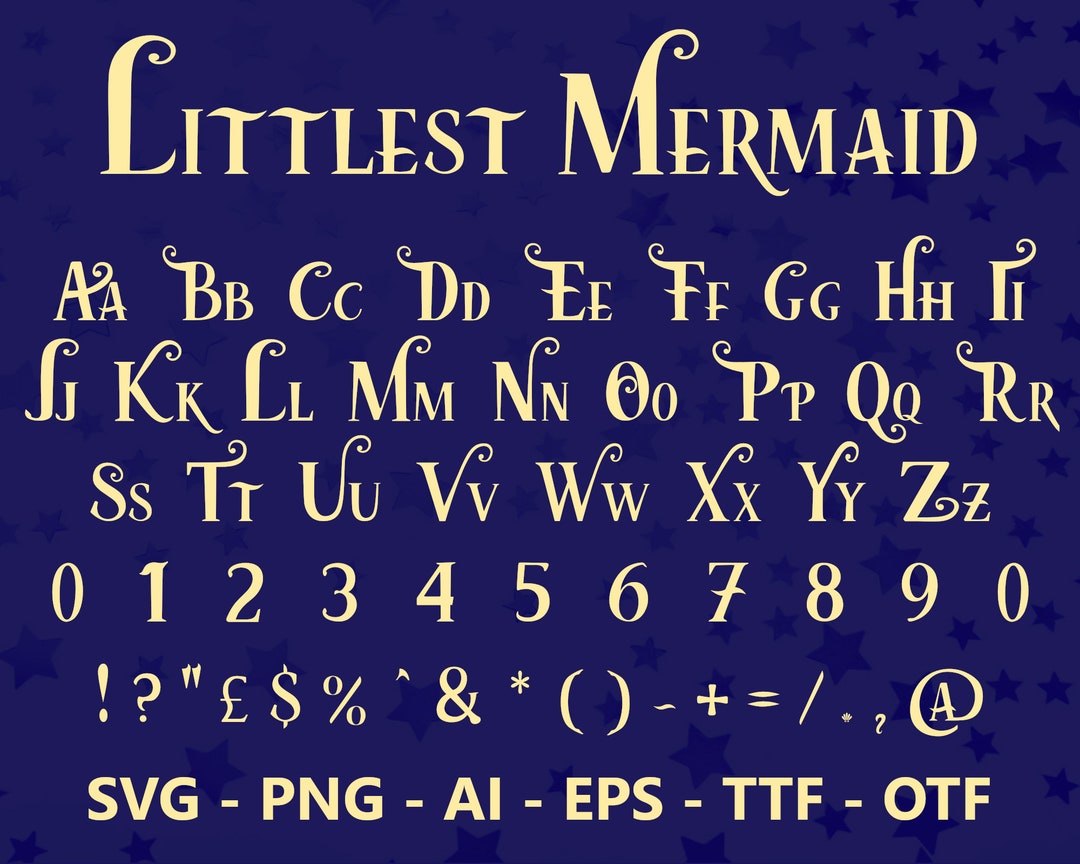 The Little Mermaid Font