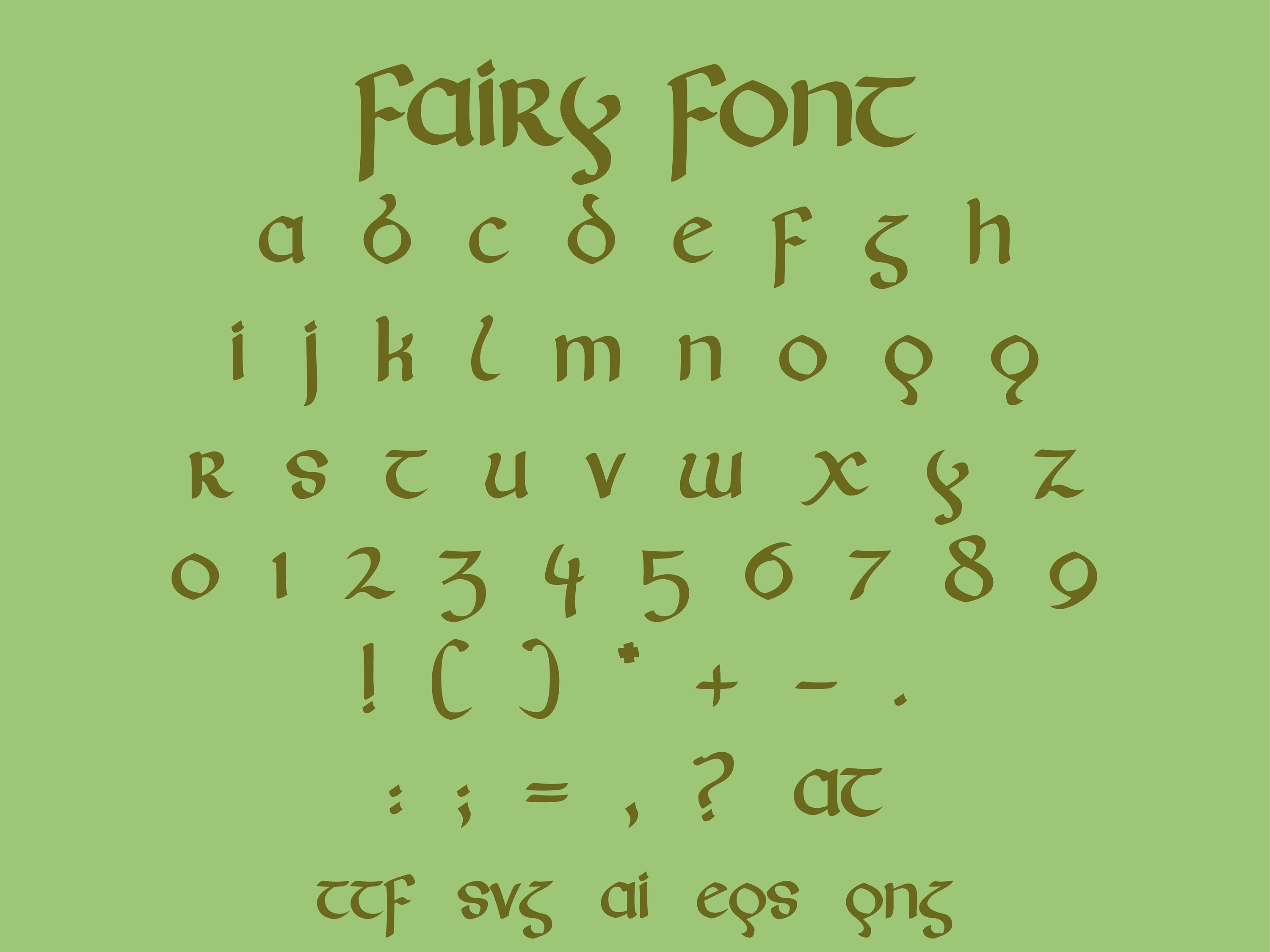 Fairy Font Png - Etsy Australia