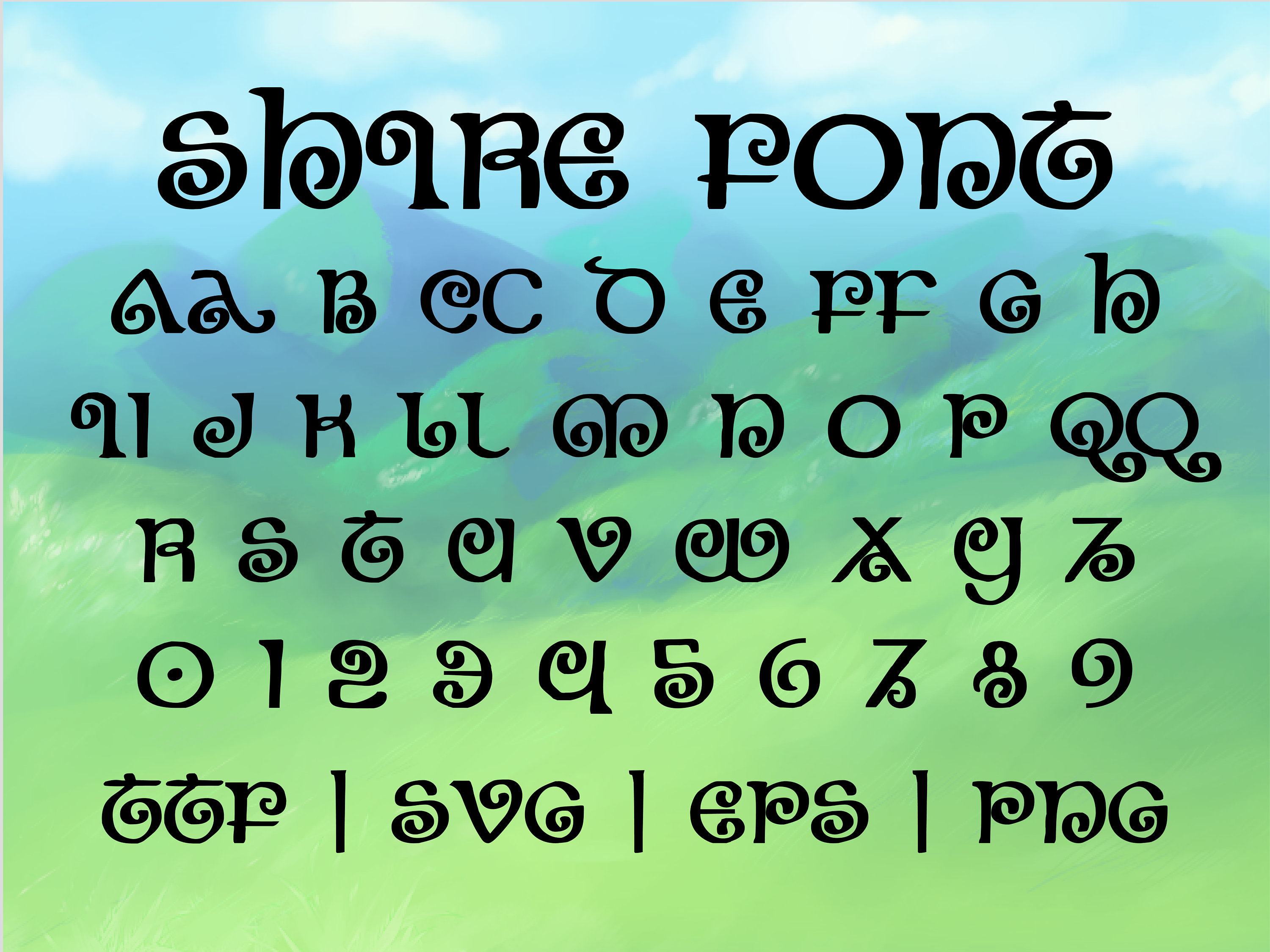 Shire Font Ttf Svg Eps Png Cricut Silhouette - Etsy Australia