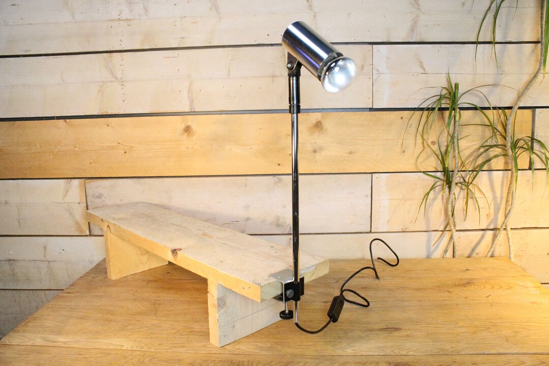 90s Post Modern Minimalist Desk Clamp Lamp - Etsy