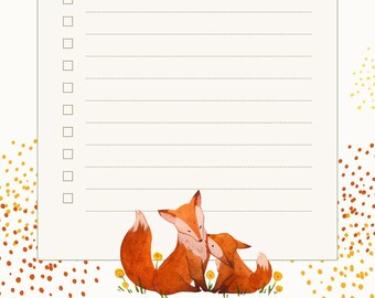 40 Sheets to Do List Cute Checklist Plant Themed Checklist Kawaii ...