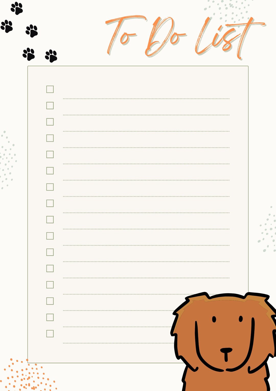 Doggy #1 to Do List - Etsy