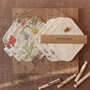 6 PACK Cloth Pads _organic Cotton - Etsy