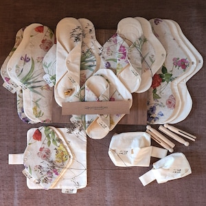 6 PACK Cloth Pads _organic Cotton - Etsy