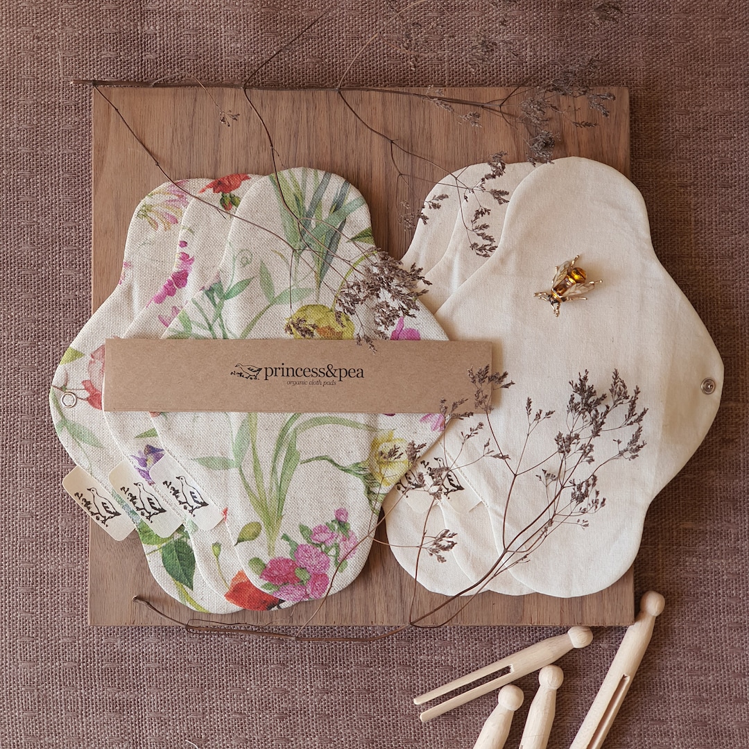 6 PACK Cloth Pads _organic Cotton - Etsy