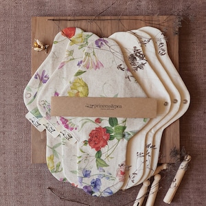 6 PACK Cloth Pads _organic Cotton - Etsy