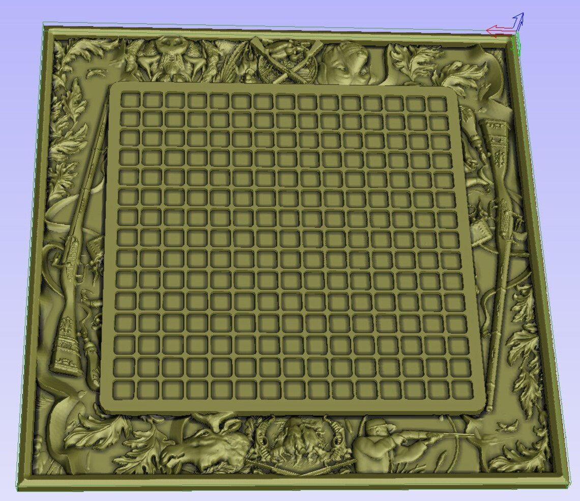 Scrambble Hunting Board 3D Model STL for CNC Router or 3d Printing ...