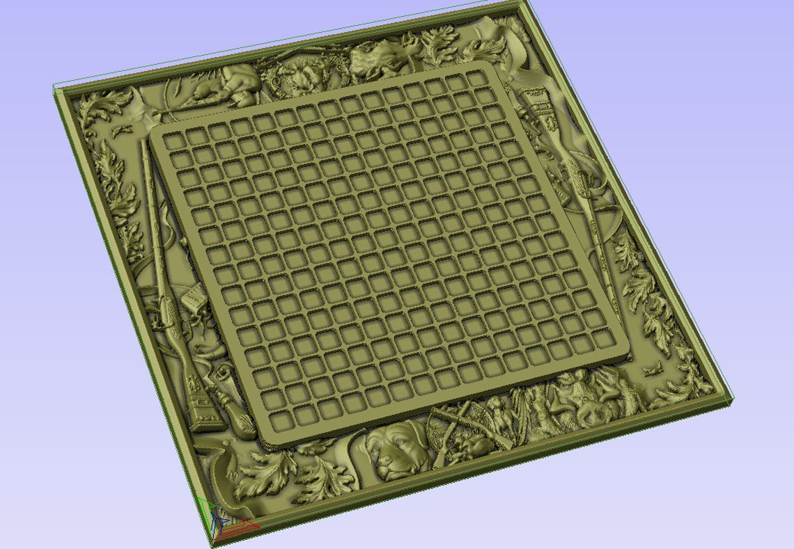 Scrambble Hunting Board 3D Model STL for CNC Router or 3d Printing ...